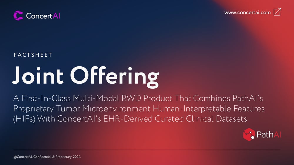 ConcertAI & PathAI Partnership Factsheet | ConcertAI