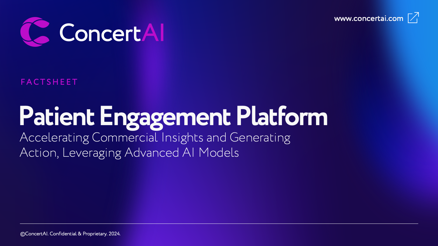 Patient Engagement Platform Factsheet | ConcertAI