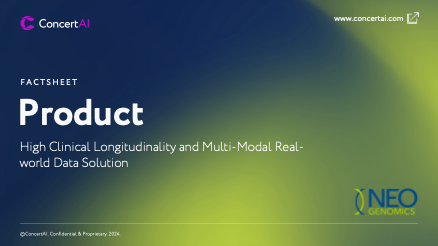 ConcertAI & NeoGenomics Joint Factsheet | ConcertAI